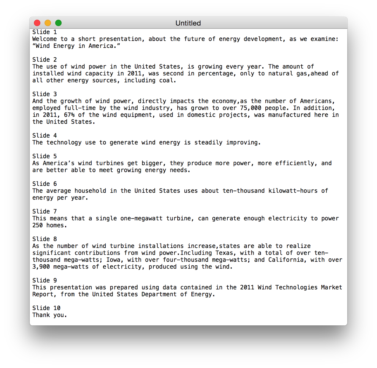 Keynote Automator The Get Presenter Notes For Slide Action
